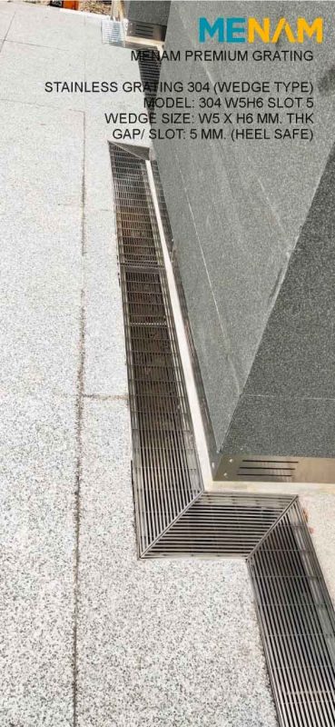 Menam Stainless Entrance Grating - menamgrating