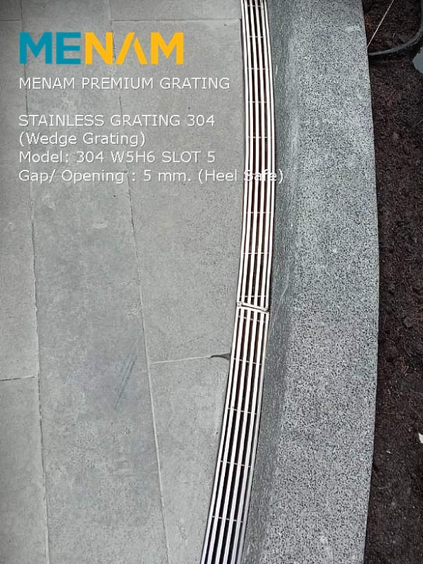 สแตนเลสเกรตติ้งโค้ง -MENAM Grating - menamgrating